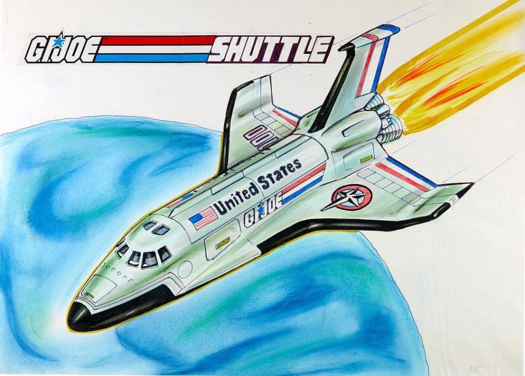 TBT – Hasbro Hascon G.I.Joe Space Shuttle Concept Art – SURVEILLANCE PORT