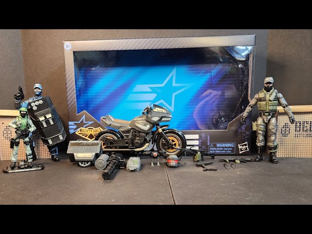 G.I.Joe Classified Series Night Force Shockwave and Night Pursuit Cycle ...